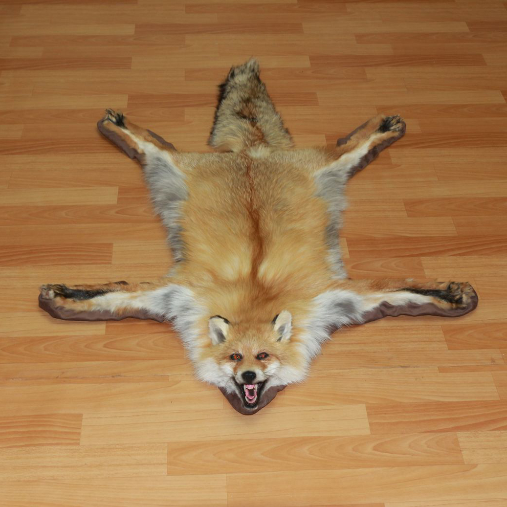 SIBERIAN RED FOX - TAXIDERMY RUG, CARPET FOR SALE - FUR, PELT, HIDE ...